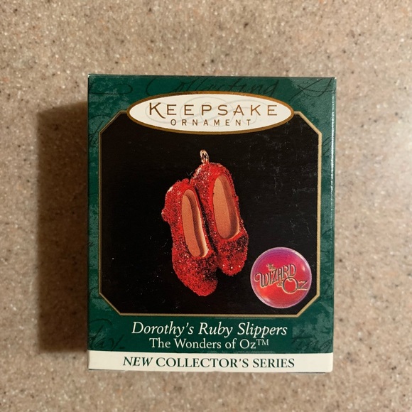 Hallmark | Holiday | 998 Hallmark Mini Dorothys Ruby Slippers 1st In ...